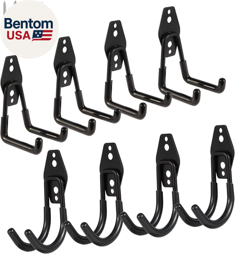 Steel Garage Hooks Wall Tool Organizer, 8 Pack Garage Storage Hook ...