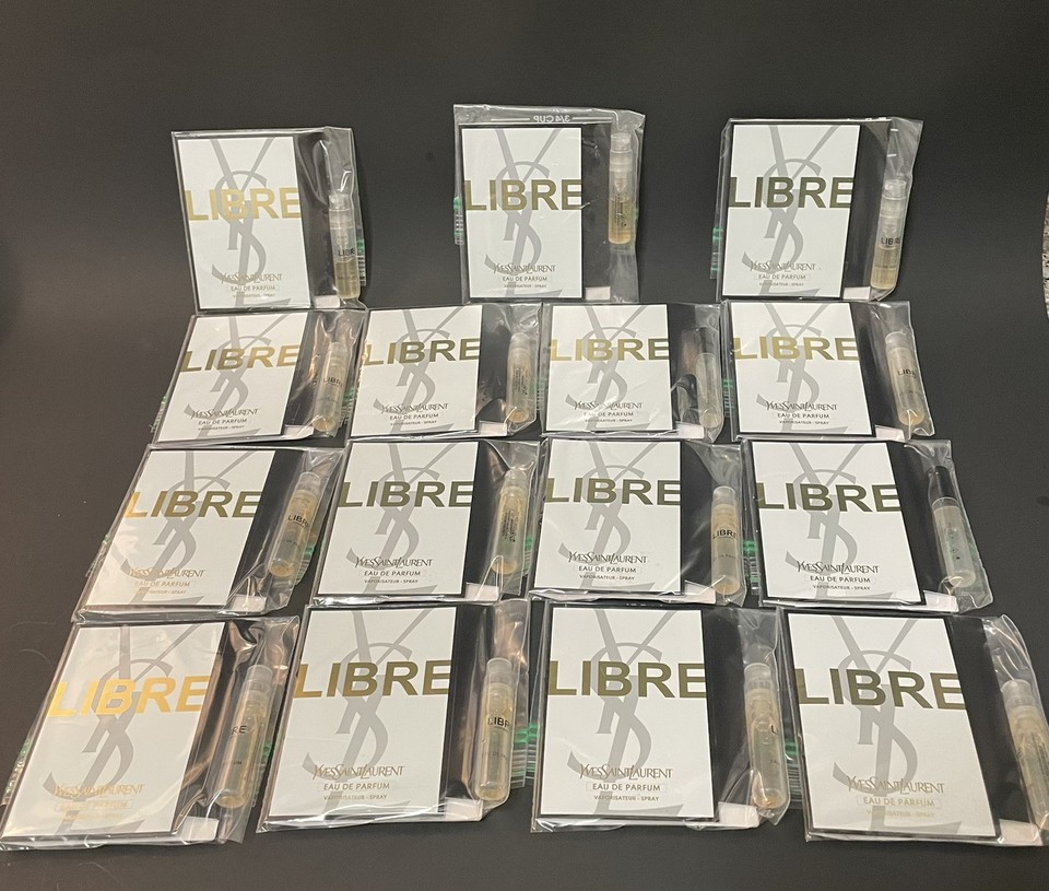 YVES SAINT LAURENT “LIBRE” WOMENS : EAU DE PARFUM SAMPLES-1 LOT OF 15 ...