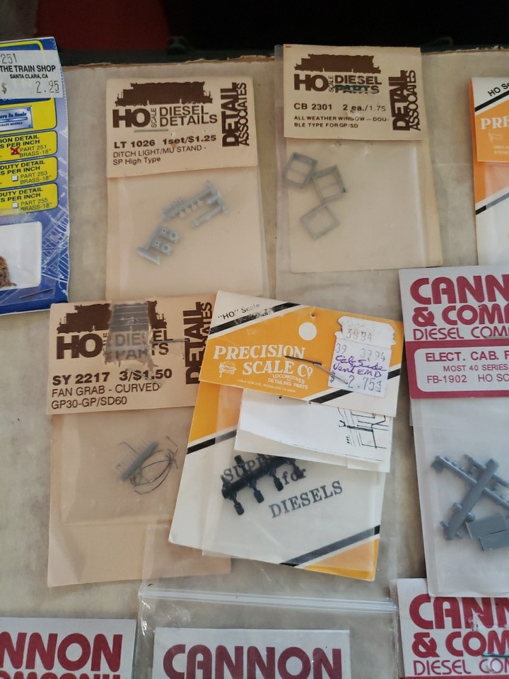 HO Cannon Detail Associates Precision Scale Parts Lot | eBay