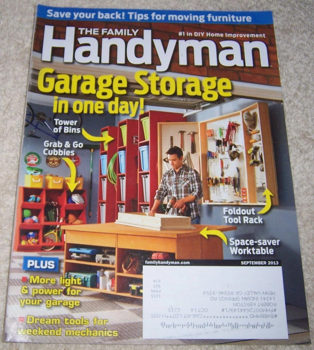 Family Handyman Garage Shelves