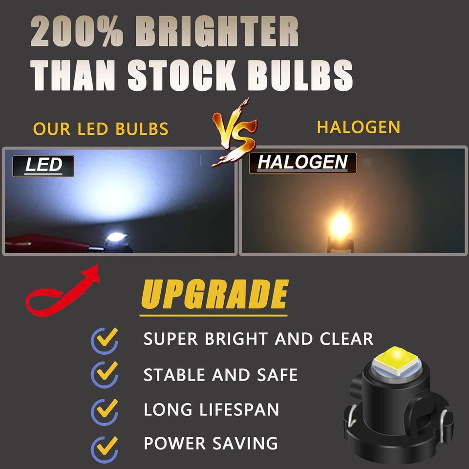 HVAC Heater Climate Control Temperature LED Bulbs For 2006-2011 Honda ...