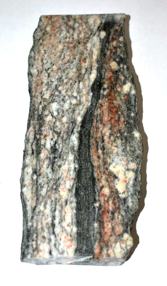 Mica-Schist Pink Feldspar Ore Polished Slab Blue Ridge North Carolina ...