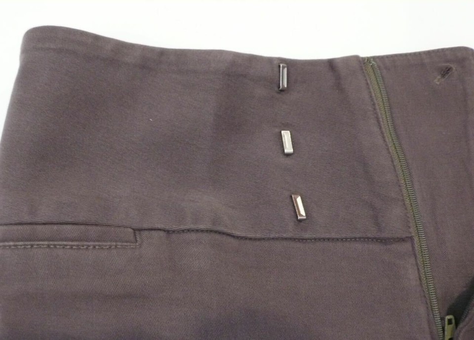 ALVIN VALLEY Women's Brown Cotton Flare Leg Dress Trousers Pants EUR Sz ...