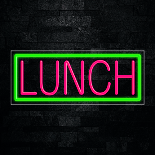 Lunch LED Neon Sign 30"L x 12"H #30195 | eBay