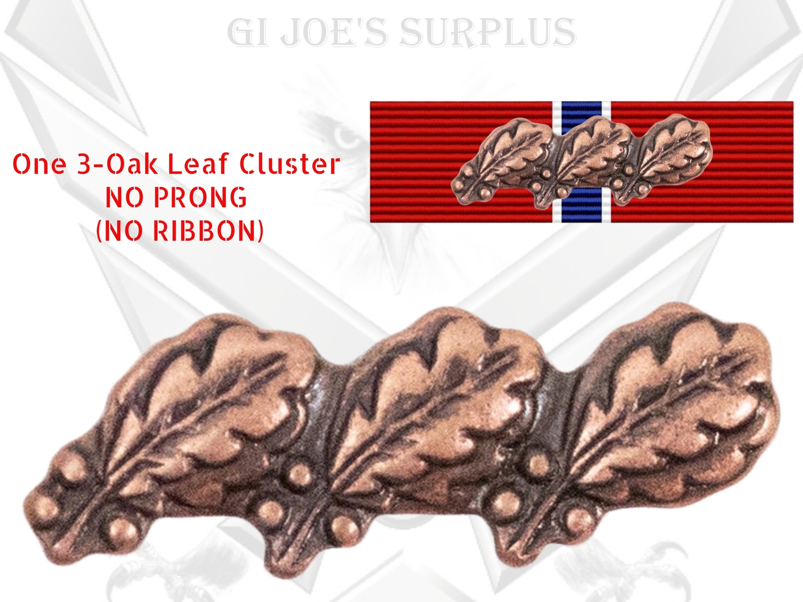 New No Prong 5/16 Bronze Triple(3) Oak Leaf OLC Device Military Medal ...
