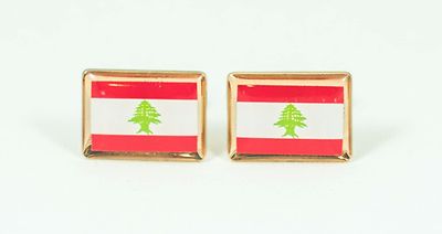 Lebanon Flag Cufflinks Lebanese Islamic Muslim Middle Eastern Beirut ...