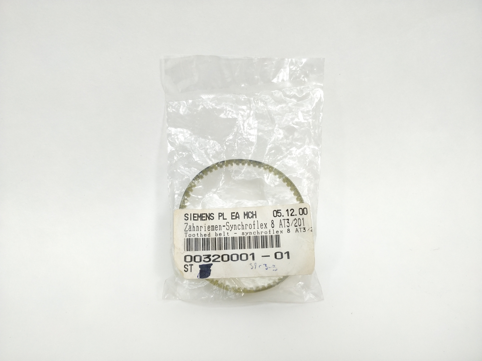 Siemens Toothed Belt Synchroflex - 00320001-01 - AT3/201 w/ for sale ...