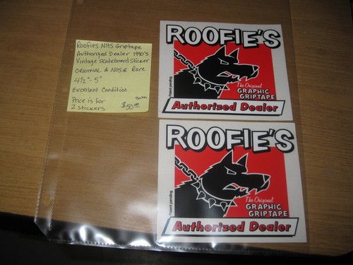 ROOFIES NHS GRIPTAPE Skateboard Sticker Lot 1990s? ORIGINAL *NOS* | eBay