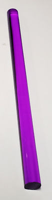 1 PC 3/4” DIAMETER 36” INCH LONG CLEAR TRANSLUCENT PURPLE ACRYLIC ...