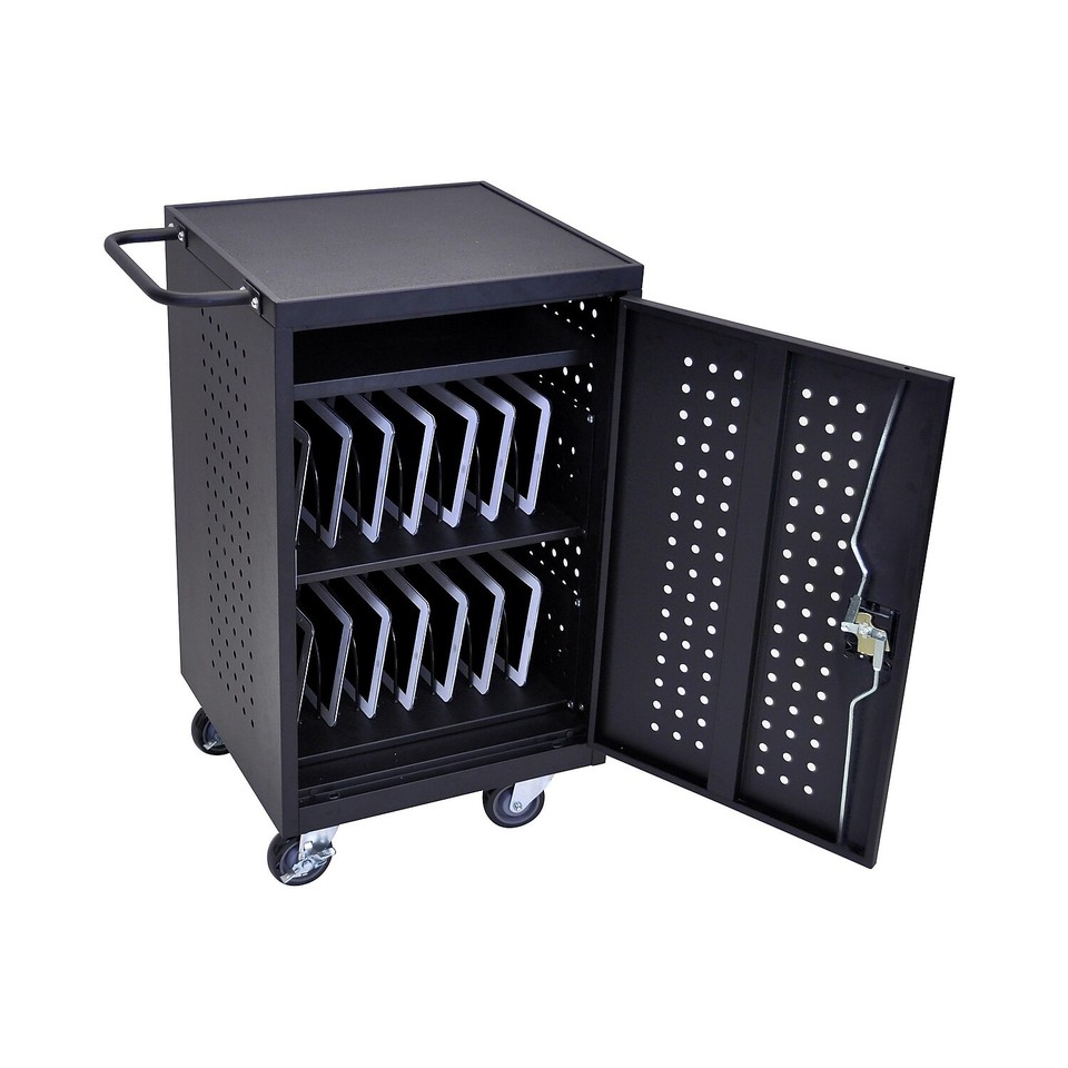 Luxor Lockable 30-Unit Laptop Storage Cabinet Black Steel LLTM30-B | eBay