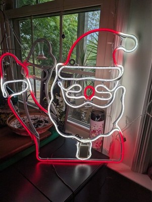 Target Wondershop Waving SANTA LED NEON Christmas Sign 2024 | eBay