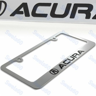 ACURA Chrome Plated Brass License Plate Frame Officially Licensed MDX ...