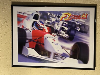 F1 Pole Position 64 EGM poster 1997. N 64 Frame Not Included!!!!!!! | eBay