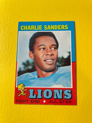 1971 Topps Charlie Sanders Football Card #210 SET BREAK | eBay