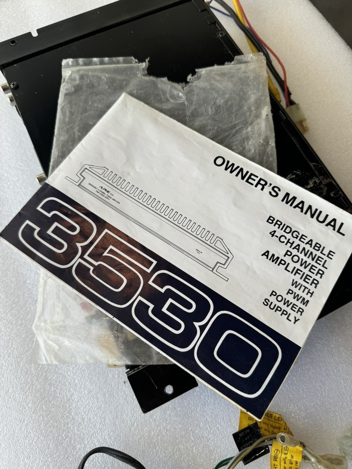 Alpine 3530 4 Channel Amplifier , Vintage | eBay