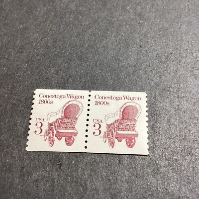 Scott #2252-3c-Transportation-Conestoga Wagon-Coil Pair-MNH-Shiny Gum ...