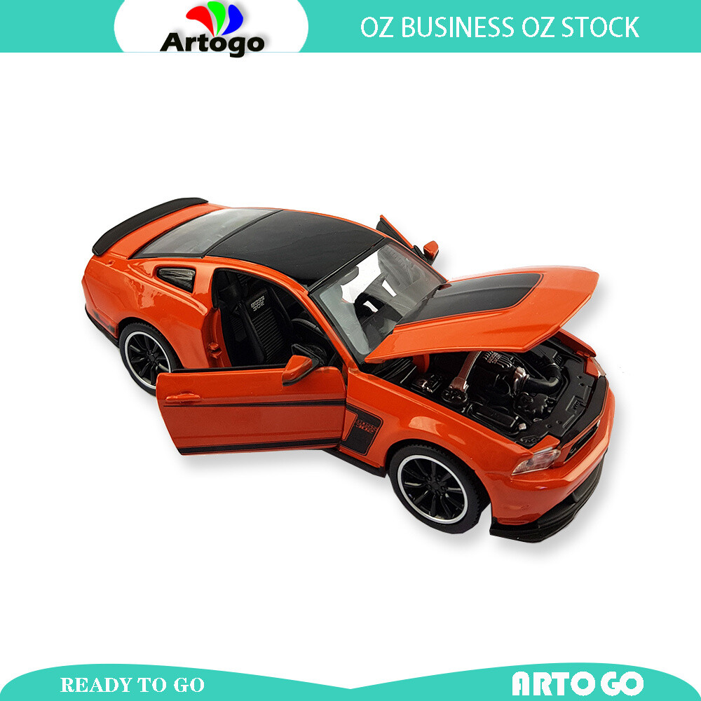 LICENSED Special Edition Ford Mustang Boss 302-red scale 1:24 model car ...