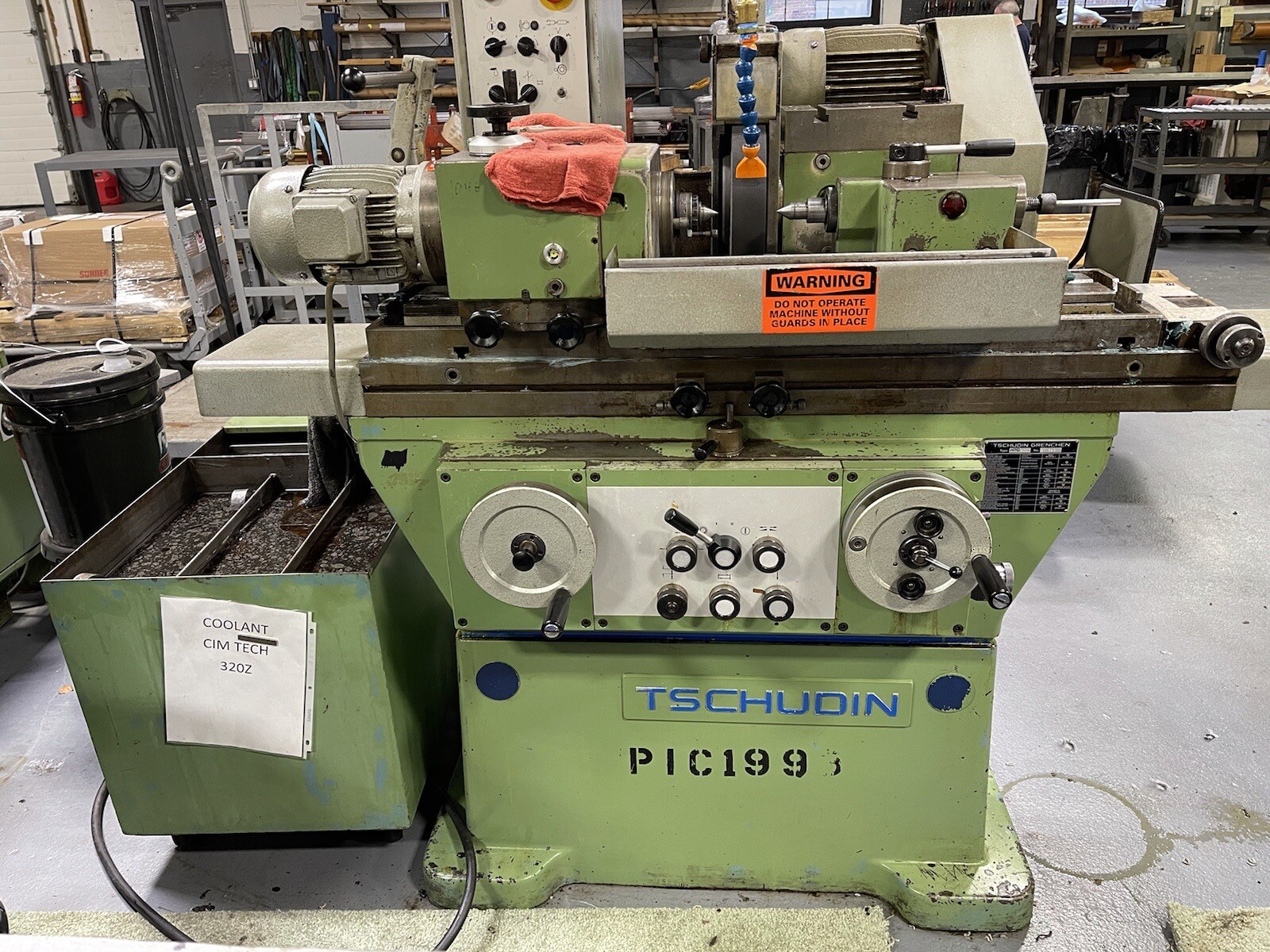 8" Swg 19" Tschudin HTG-400 1981, FULL AUTO CYCLE OD GRINDER, HYD ...