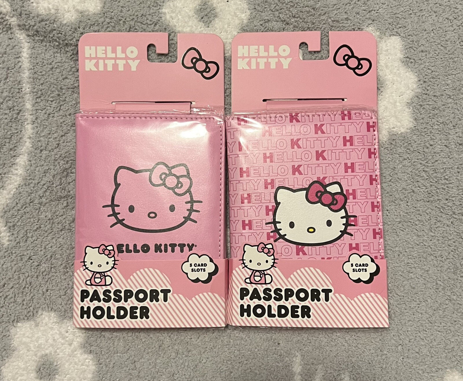Hello Kitty Let's Go Travel Pink Passport Holder New 2qty | eBay