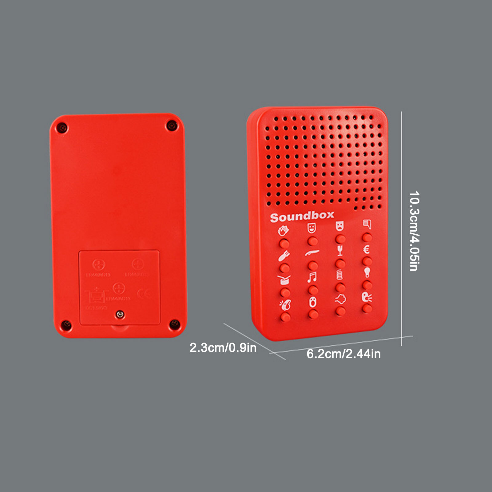 Red Classic Sound Machine Hilarious Novelty Prank Portable 16 Effects ...