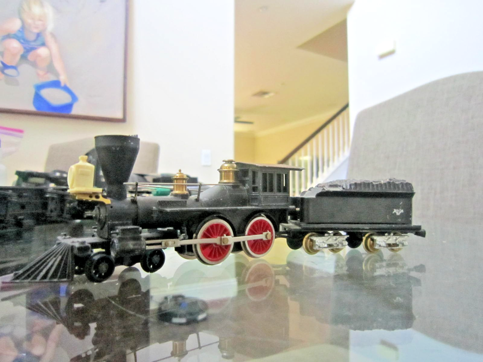 TYCO HO SCALE 4-4-0 DIE CAST GENERAL STEAM LOCOMOTIVE W/TENDER TESTED ...