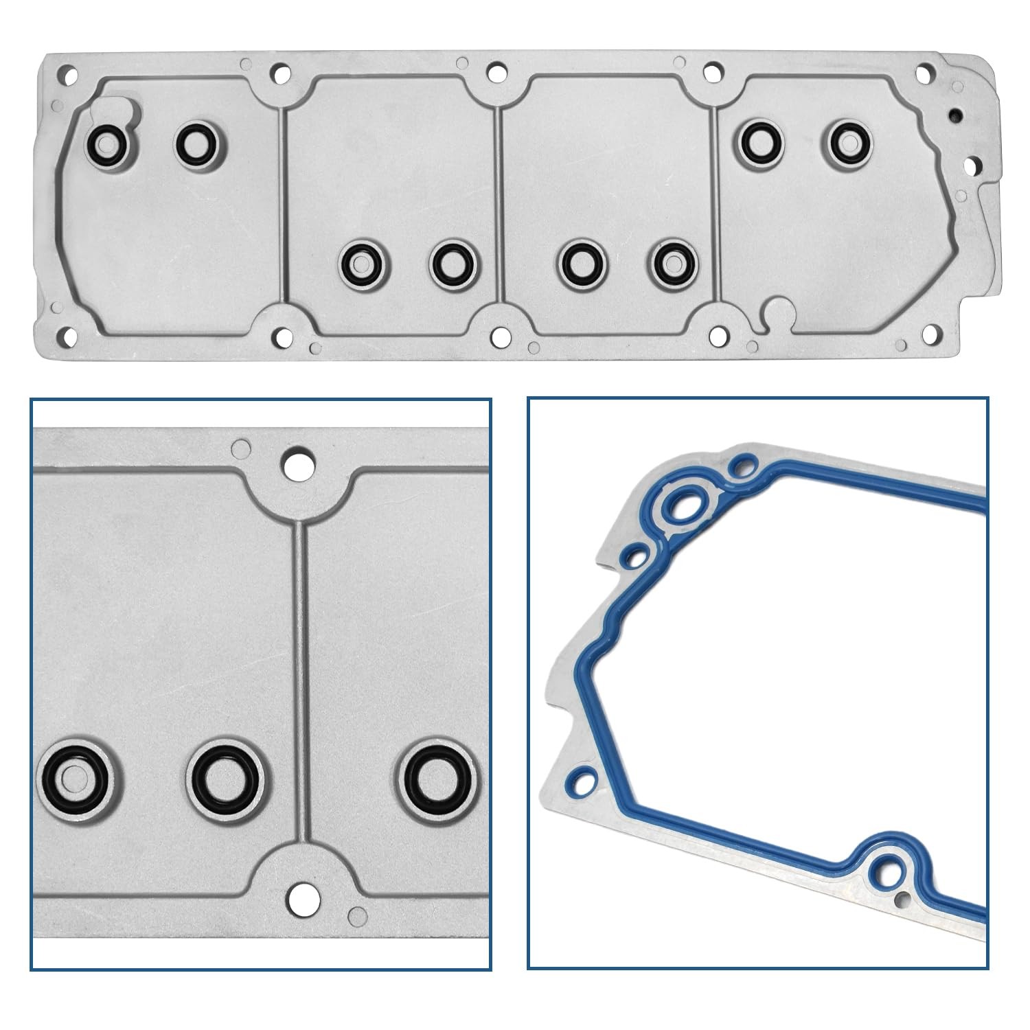 Gen IV LS NON-AFM Valley Cover Block Off Plates Fits Chevrolet GM 5.3L ...