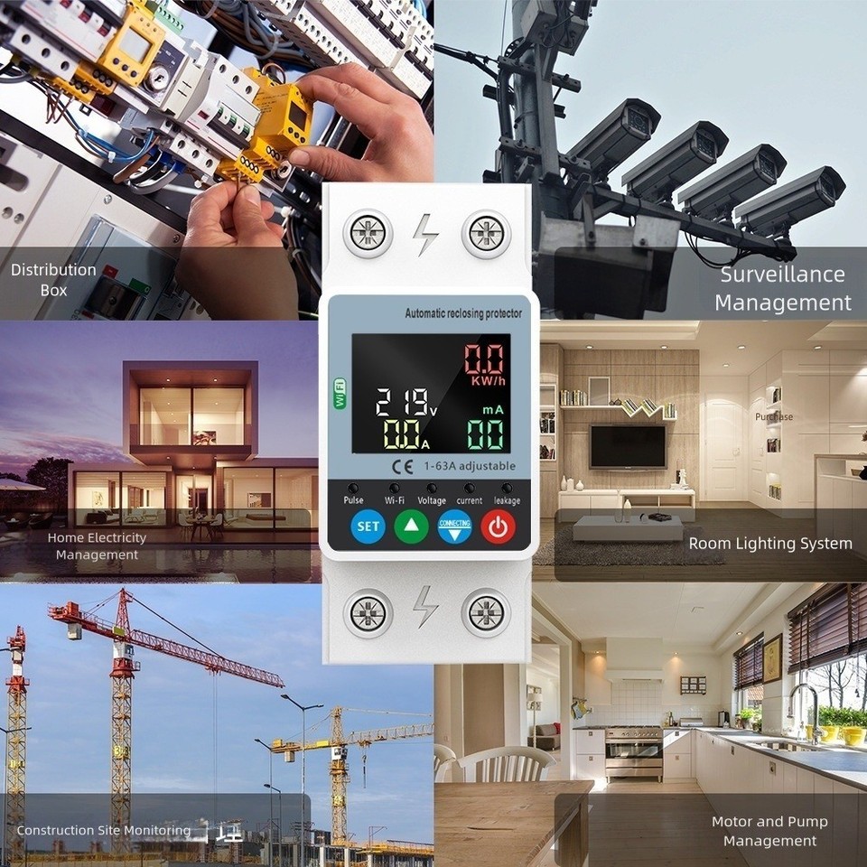 63A Wireless Circuit Breaker with Real Time Power Consumption ...