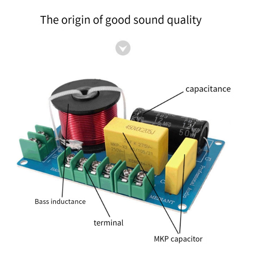 200W 3 Way High Speaker Frequency Divider, Audio Splitter Circuit ...