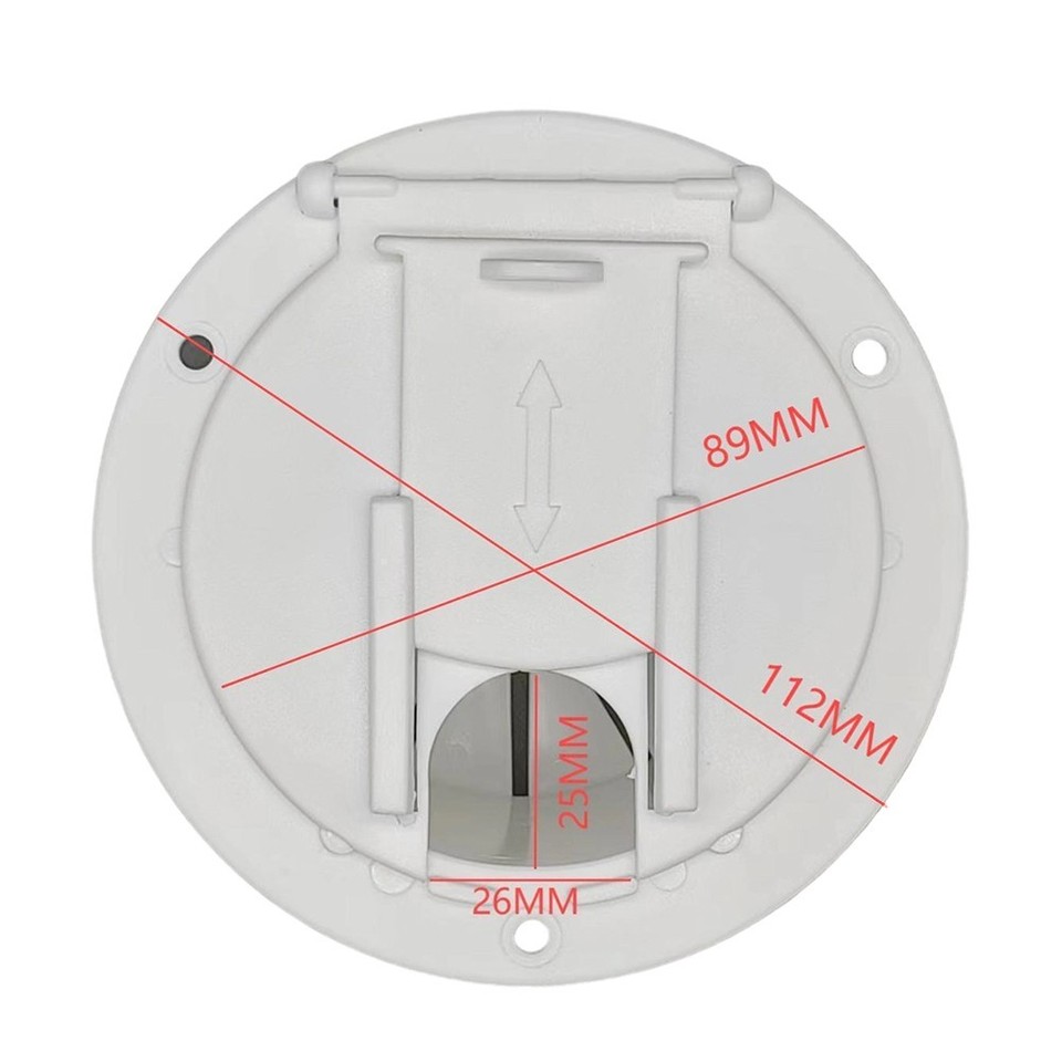 RV Round Cable Hatch Cover for Trailers Boats and Campervan Cable ...