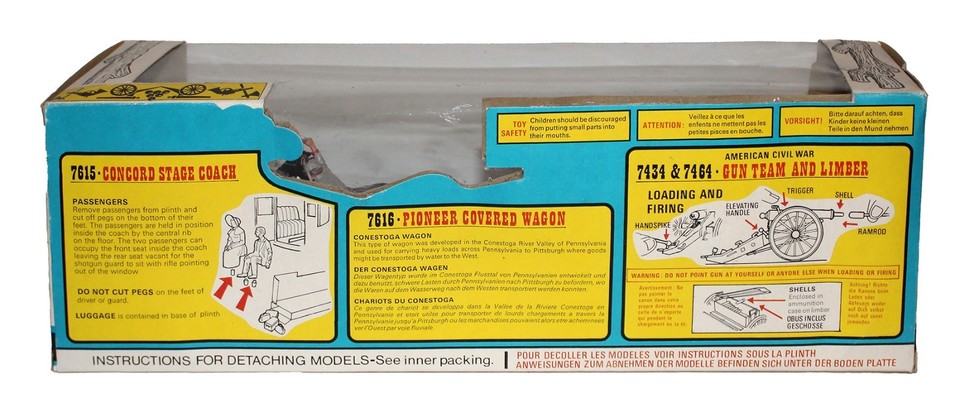 MIB & Sleeve Britains Wild West Series No. 7434 Confederate Gun Team ...