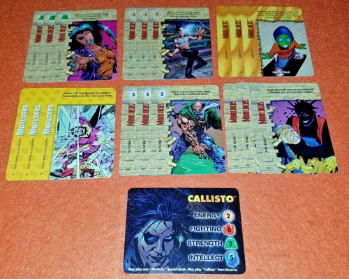 Marvel OVERPOWER MORLOCKS LOT Callisto XM char 18 sp Erg Leech Sunder ...