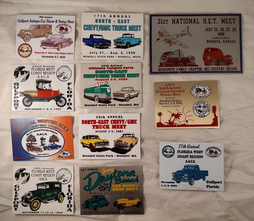 Lot Of 11 Car Club Show Dash Plaques Hot Rod Antique Classic Trucks Awards | eBay