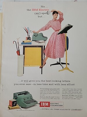 1956 IBM International business machines typewriter best letters ...