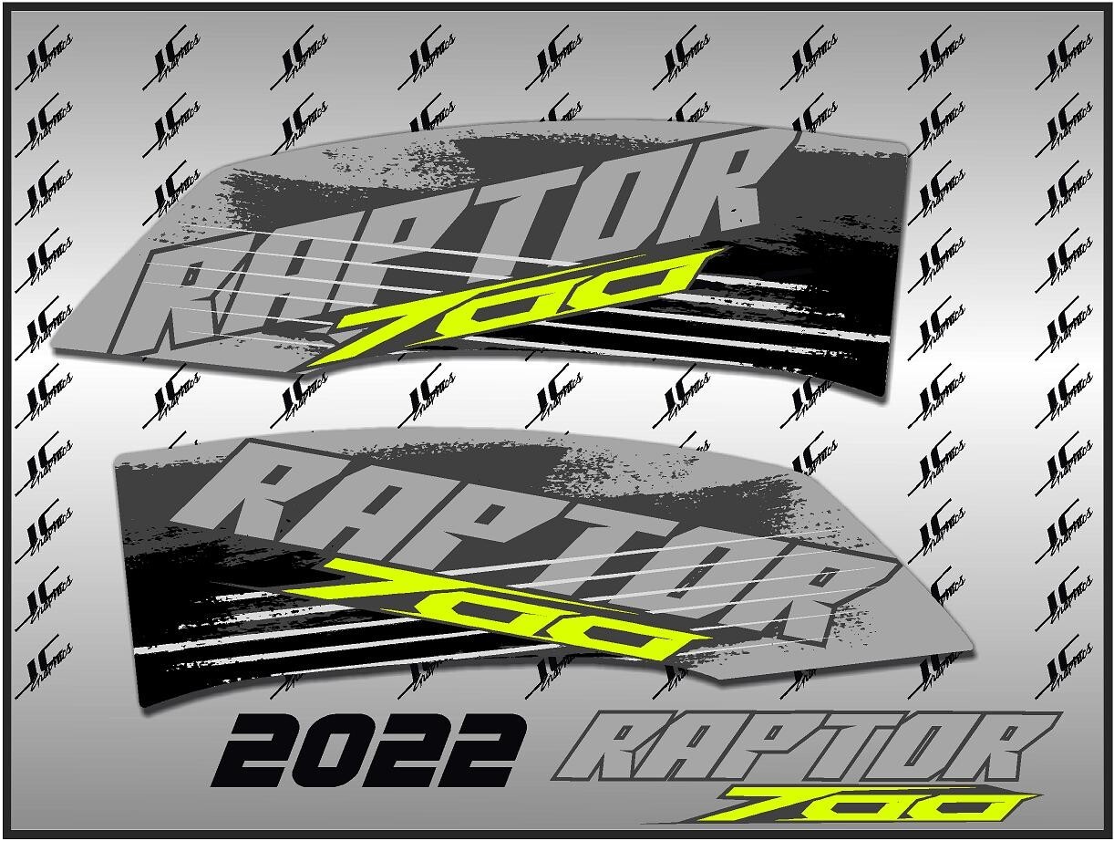 YAMAHA RAPTOR 700R graphics kit 2022 THICK AND HIGH GLOSS | eBay