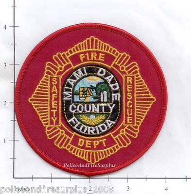 Florida - Miami Dade County FL Fire Dept Patch | eBay