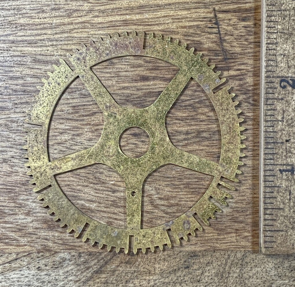 Antique American Clock Movement Count Wheel (65.45mm Dia, 9.25mm Inner ...