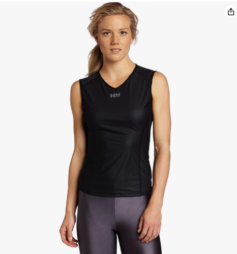 NEW GORE RUNNING WEAR Women's Base Layer, Lady Wind Stopper Singlet Top ...