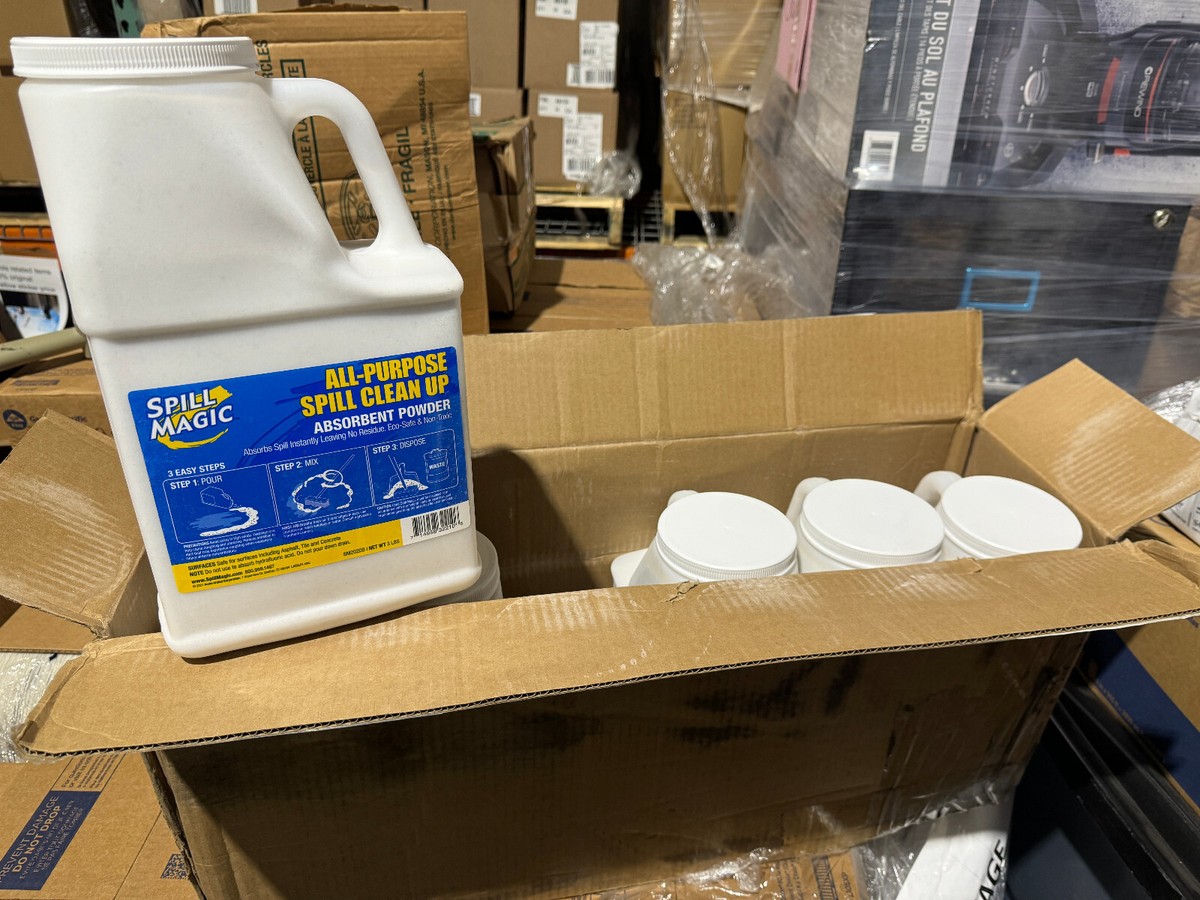 Oil Absorbent Granules Spill Magic SM202DB Liquid Spill Pick-Up ...