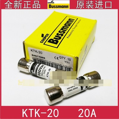 10pcs/5pcs new fuse for BUSSMANN KTK-20 20A 600V | eBay