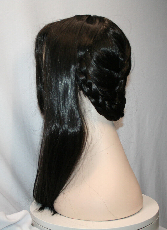 Medieval Renaissance Lady Wig 24" Long Side Short Double Dutch Back ...