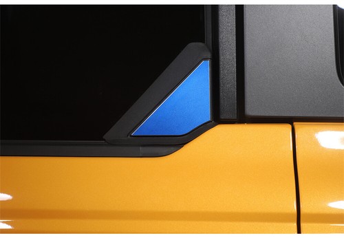 Steel Blue Rear Window Triangular Panel Cover For Ford Bronco 2021 ...