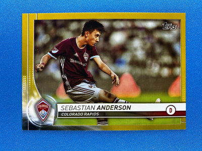2020 Topps Soccer SEBASTIAN ANDERSON #10 GOLD /50 MLS Colorado Rapids ...