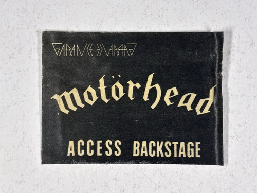 Lemmy Motorhead Backstage Pass Access Original Used Circa 1980's | eBay