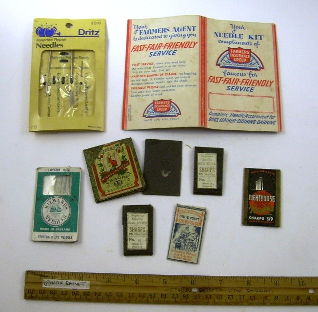 70 vintage needles Dritz Milwards Sharp + Son England Hiawatha ...
