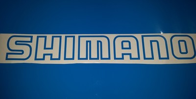 Shimano Outline sticker Blue colour Large 460mm x 63mm | eBay