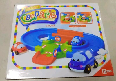 Mini Explorers My Mini Car Park With Movable Gate Two Cars Toddler Toy ...