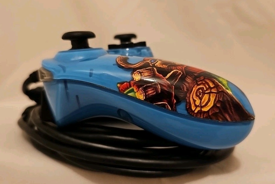 PowerA Mini Skylanders Gaint Blue Microsoft Xbox 360 Wired Controller ...