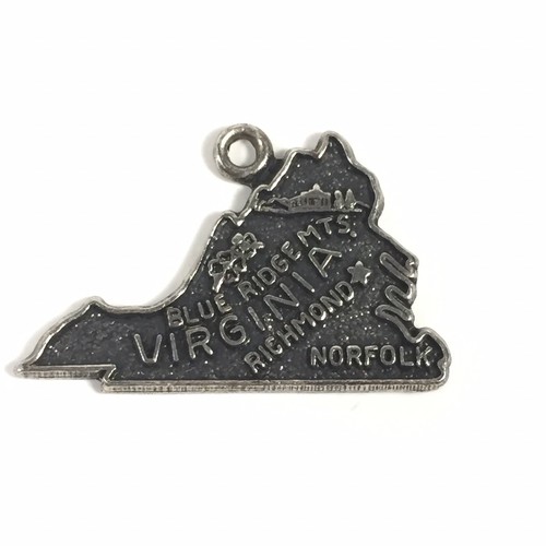 Vintage Virginia Sterling Silver Charm Blue Ridge Mts Norfolk Richmond ...