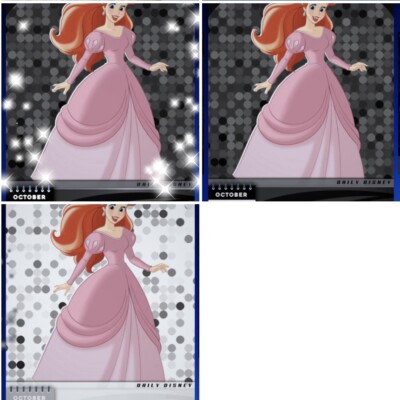 Topps Disney Collect Ariel October Daily 3 Cards Lot | eBay