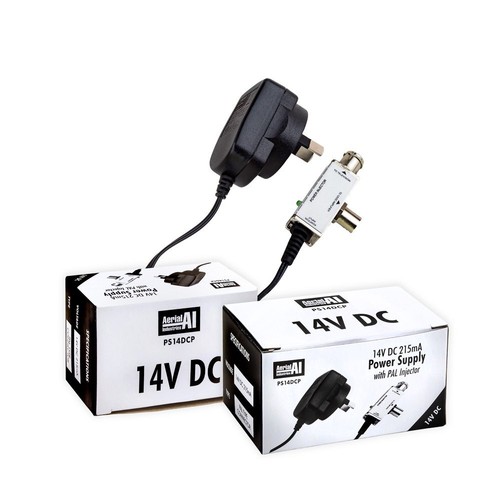 PAL/ F TYPE POWER SUPPLY Injector For Tv Amplifier Booster 14V DC With ...